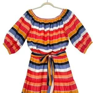 Boston Proper | Dresses | Boston Proper Maxi Dress Off Shoulder Striped ...